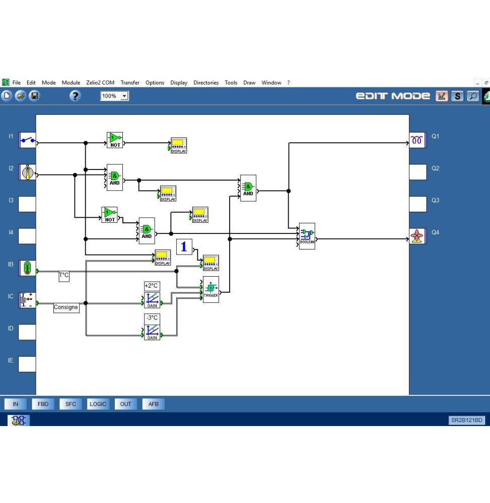 Controlador Zelio 2 SR3B261BD